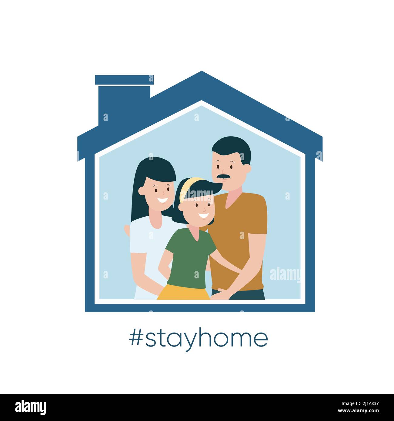 Stay at home awareness social media campaign and coronavirus prevention ...