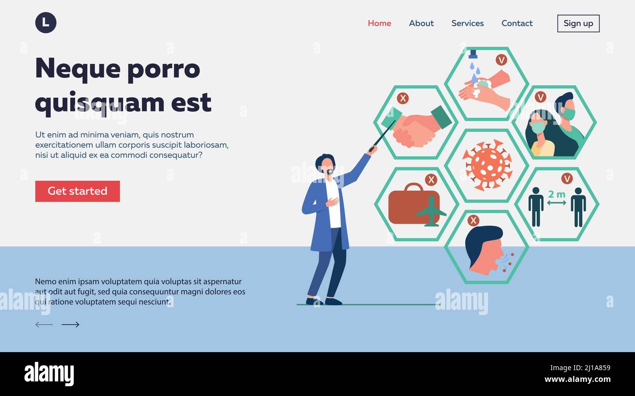 Doctor presenting tips for protection from coronavirus and epidemic ...