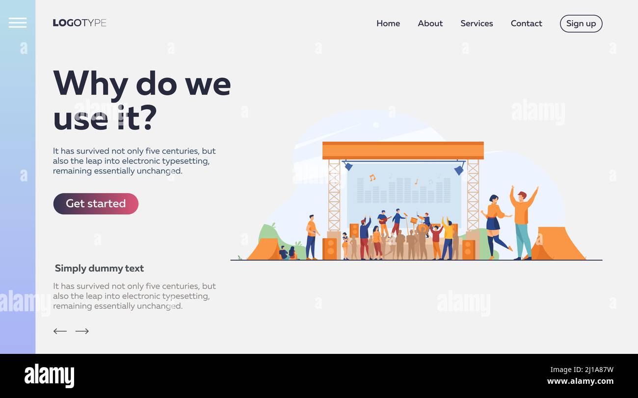 Open air dance festival Stock Vector Images - Alamy