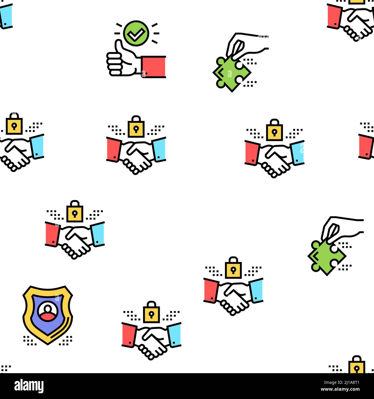 Business Ethics Moral Vector Seamless Pattern Stock Vector Image & Art ...