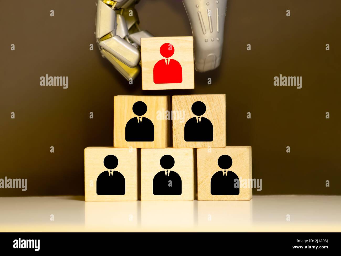 Human resource management and recruitment business concept, Hand ...