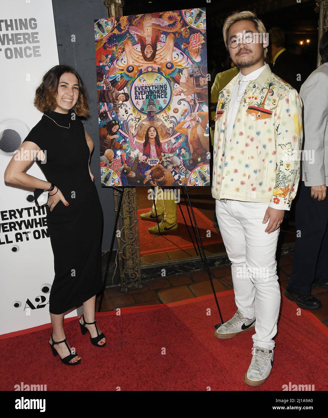 Los Angeles, USA. 23rd Mar, 2022. (L-R) Kirsten Lepore and Daniel Kwan ...