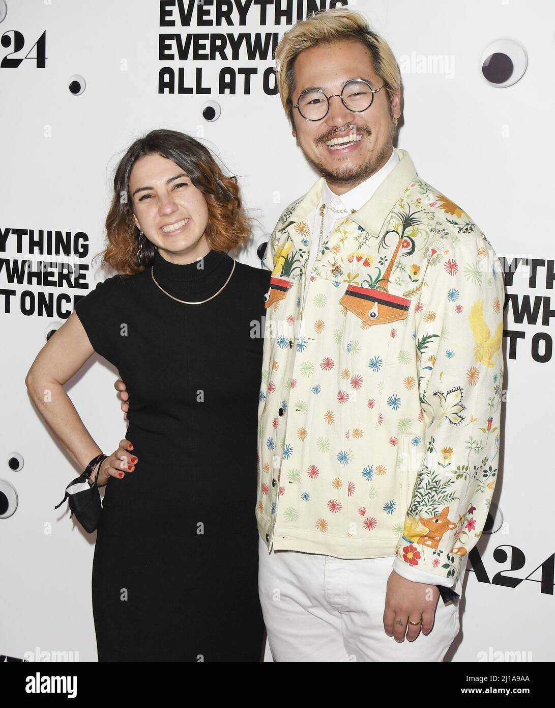 Los Angeles, USA. 23rd Mar, 2022. (L-R) Kirsten Lepore and Daniel Kwan ...