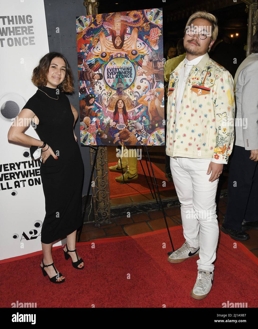 Los Angeles, USA. 23rd Mar, 2022. (L-R) Kirsten Lepore and Daniel Kwan ...