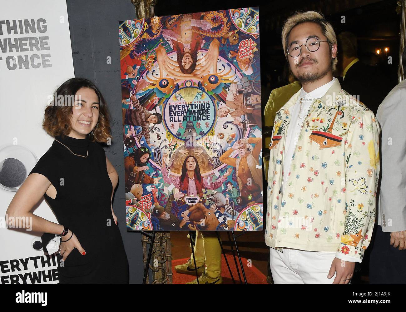 Los Angeles, USA. 23rd Mar, 2022. (L-R) Kirsten Lepore and Daniel Kwan ...