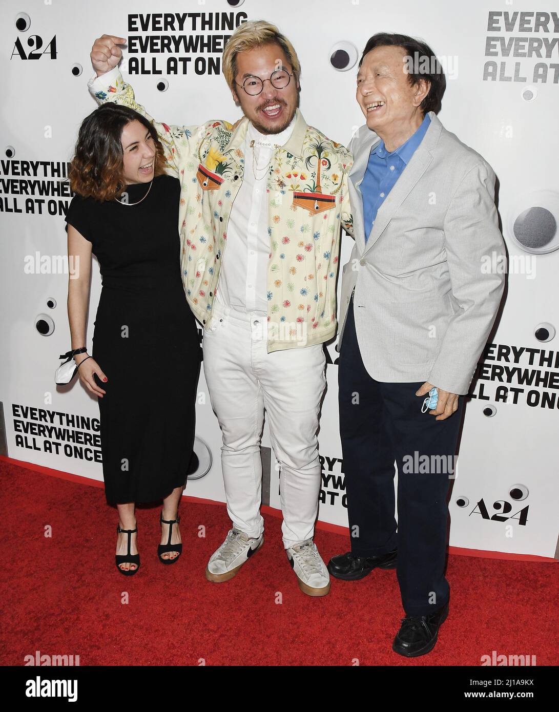 Los Angeles, USA. 23rd Mar, 2022. (L-R) Kirsten Lepore, Daniel Kwan and ...