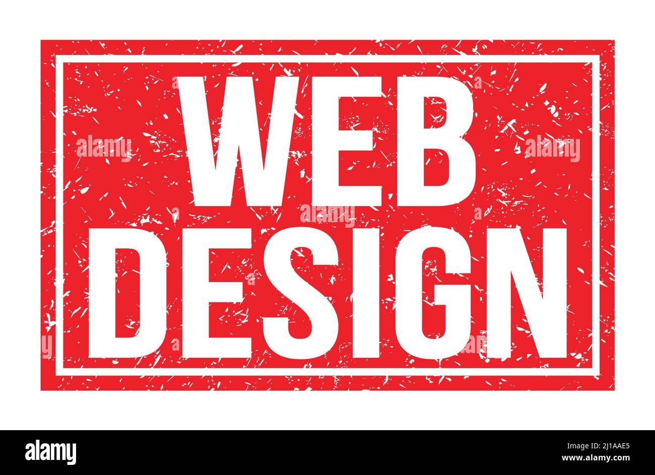 WEB DESIGN, words written on red rectangle stamp sign Stock Photo - Alamy