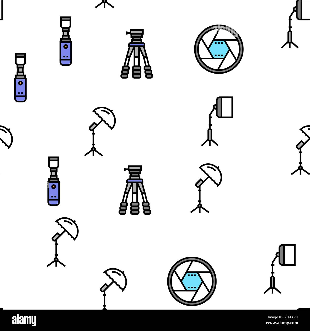 Photography Device Vector Seamless Pattern Stock Vector Image & Art - Alamy