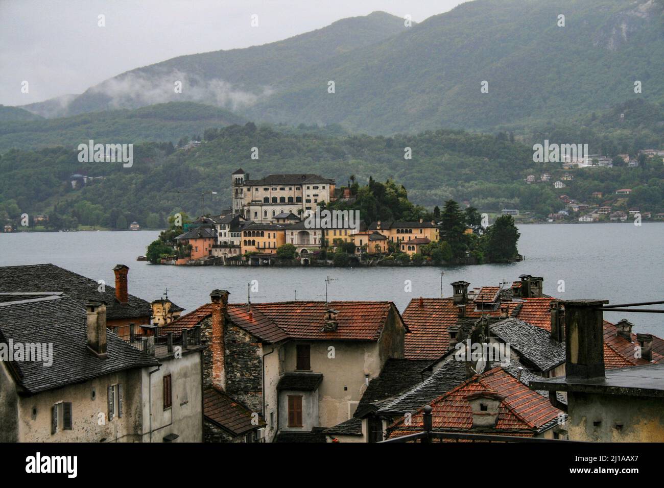 Orta San Giulio, an Italian town in the province of Novara in Piedmont ...