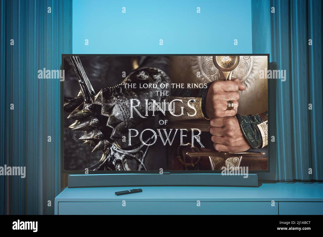 The Lord of the Rings: The Rings of Power TV series on big tv screen ...