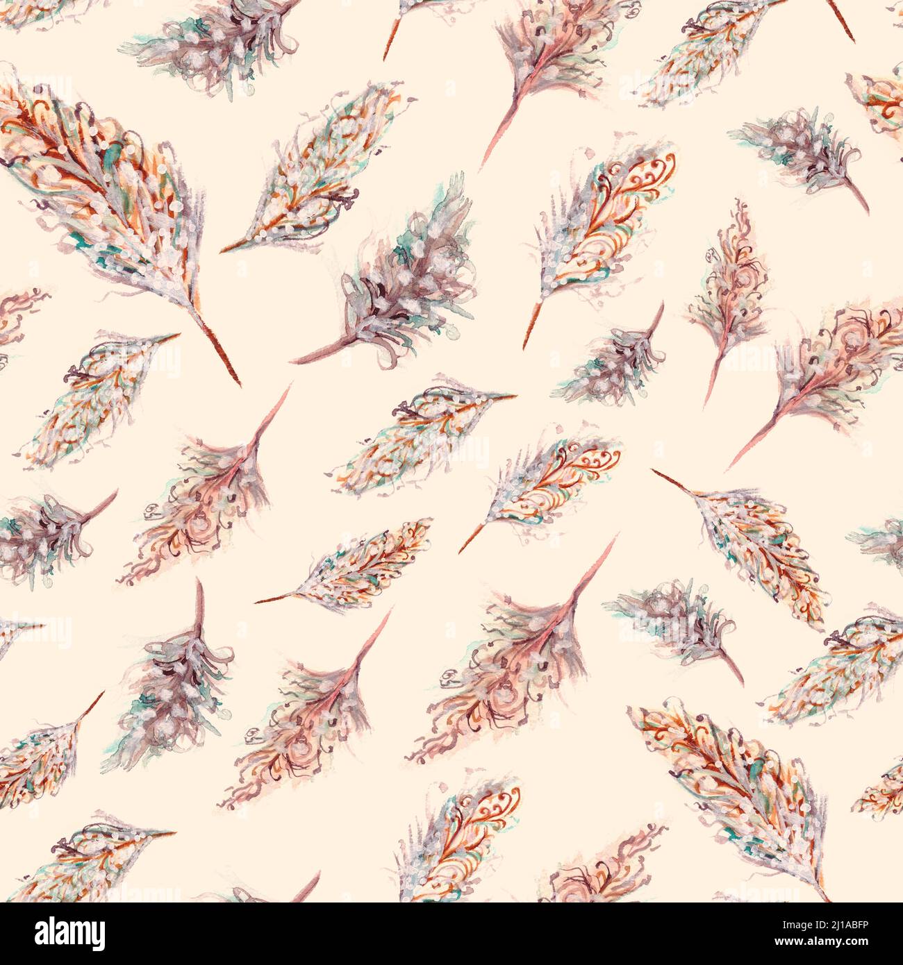 Watercolor Feather Tumblr