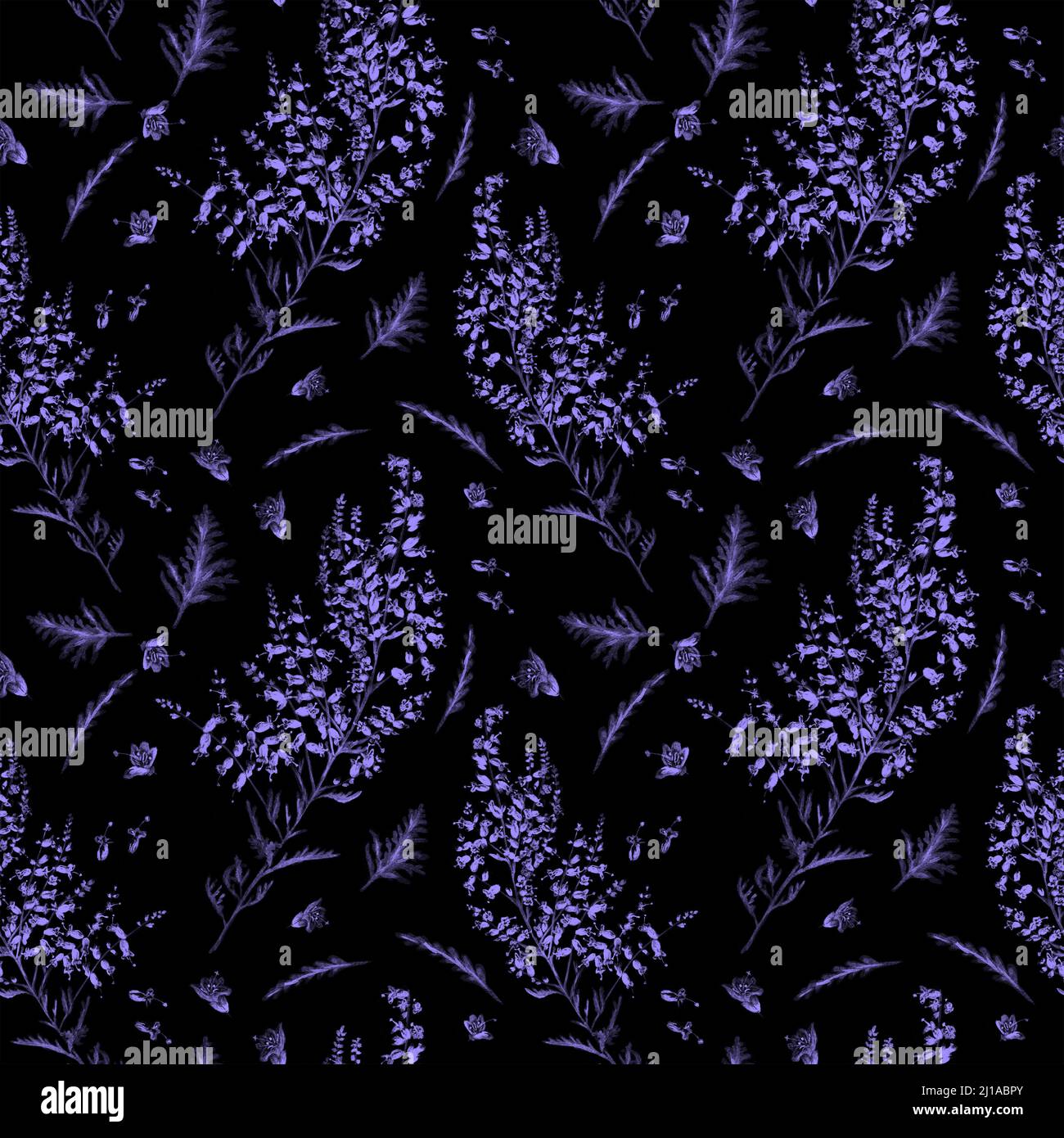 Background with lavender flowers and leaves for design Stock Photo - Alamy
