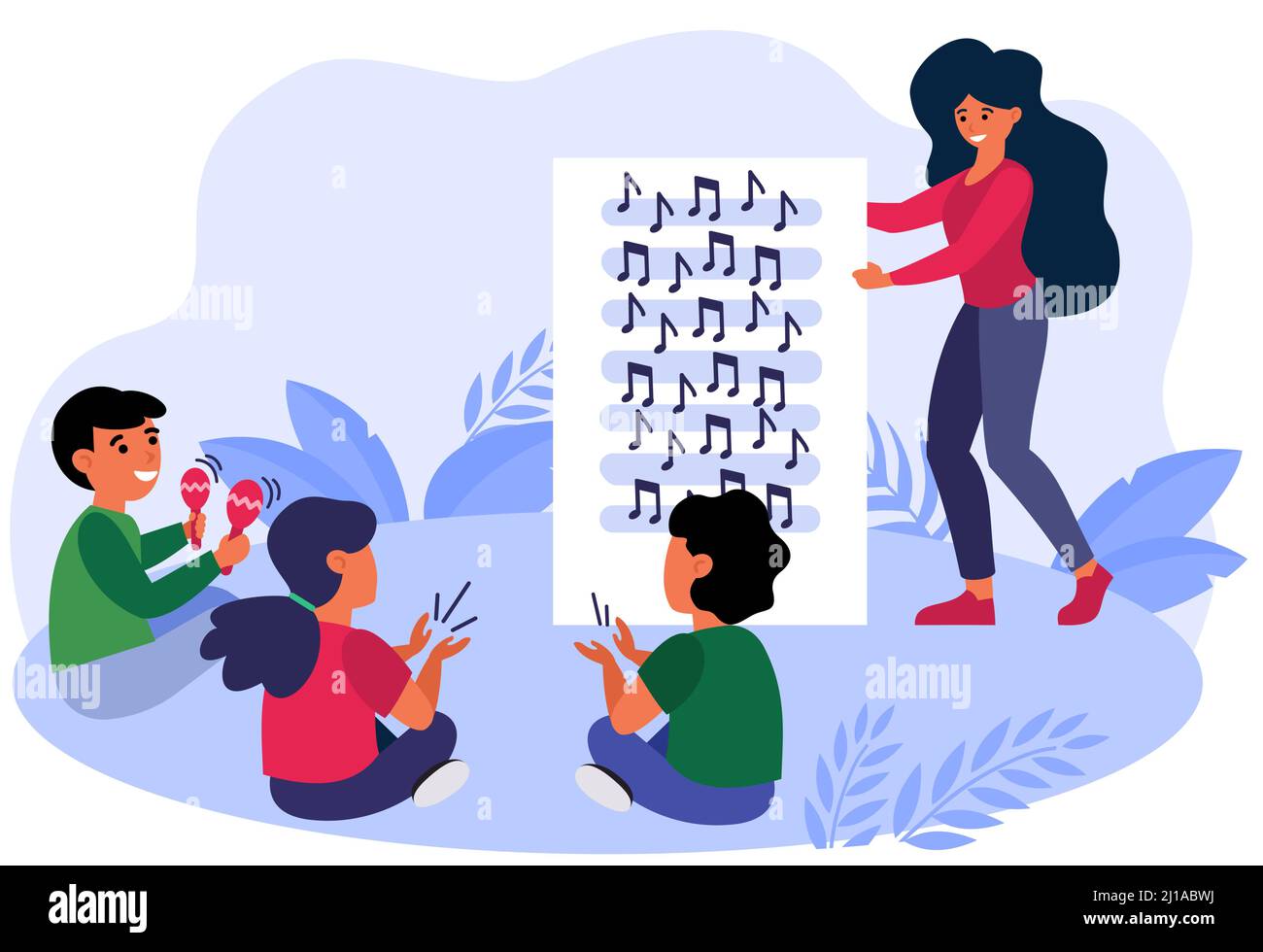 Children clapping school Stock Vector Images - Alamy