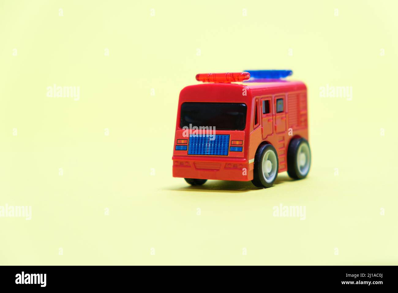 Red fire truck - plastic toy for children, special service toy car ...