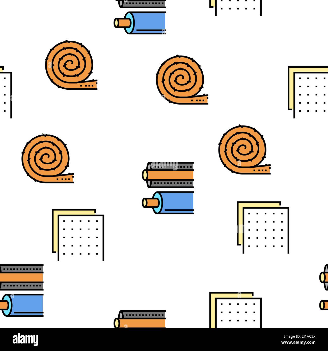 Insulation Building Vector Seamless Pattern Stock Vector Image & Art ...