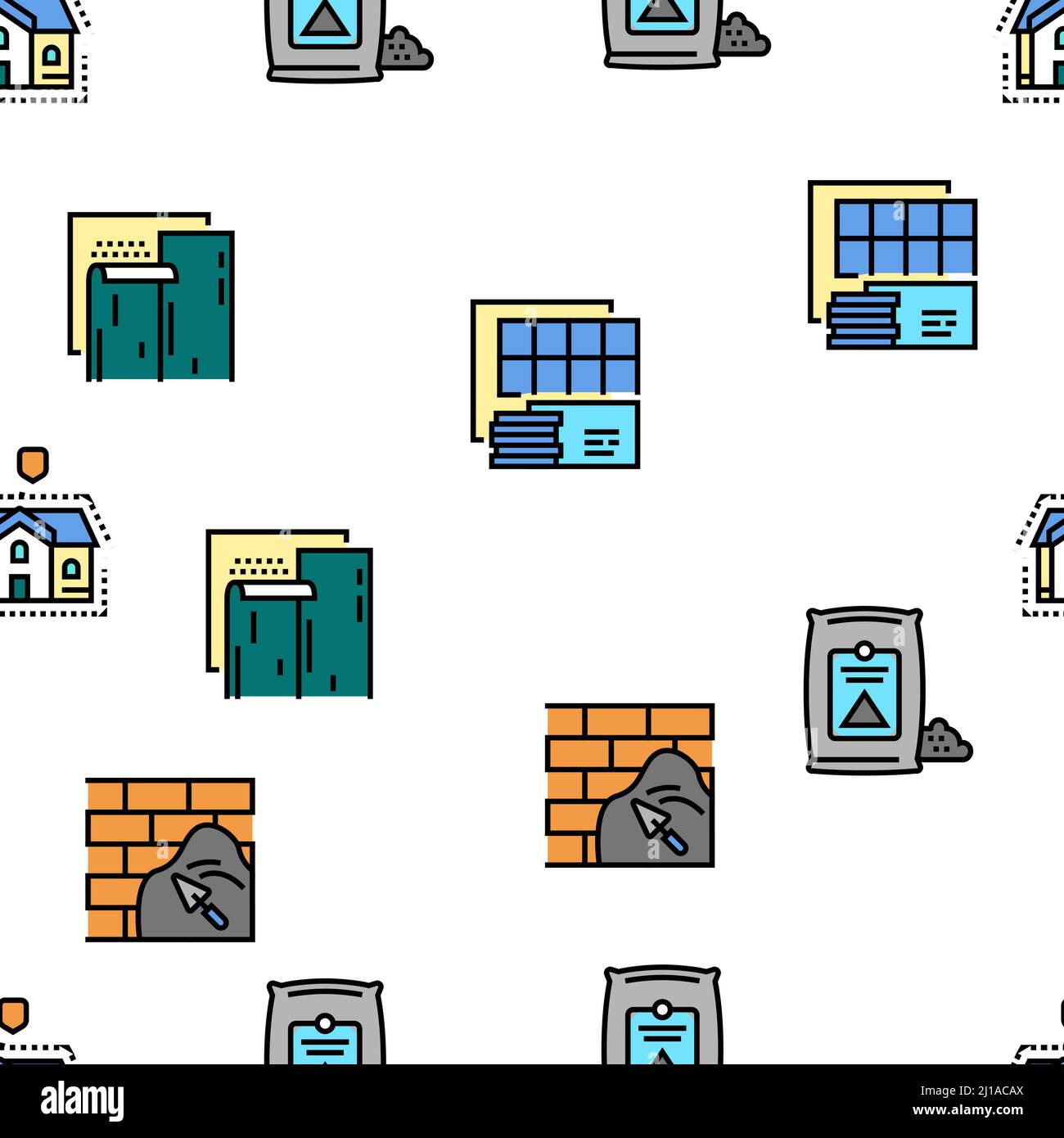 Insulation Building Vector Seamless Pattern Stock Vector Image & Art ...