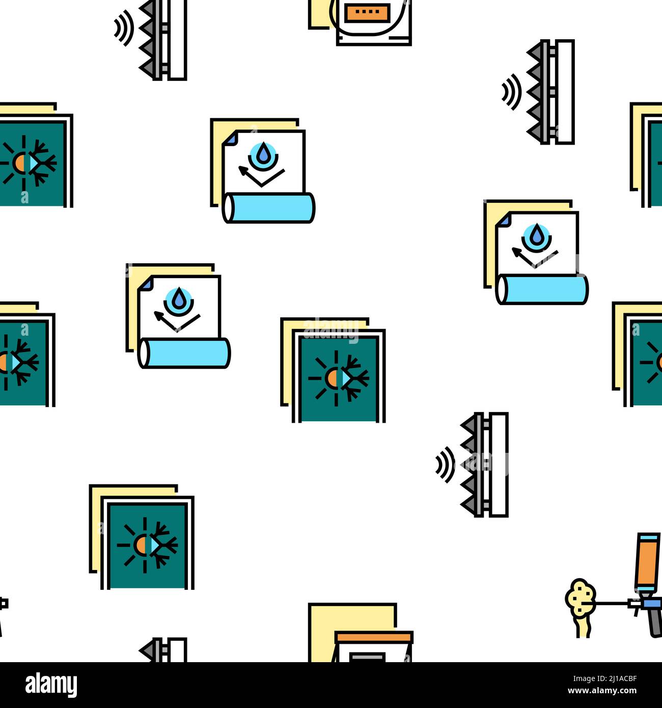 Insulation Building Vector Seamless Pattern Stock Vector Image & Art ...