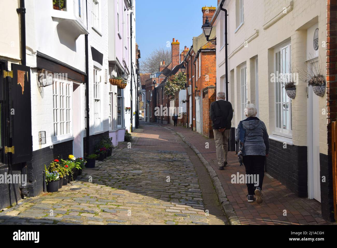 23/03/2022 Faversham UK A peaceful spring day in the picturesque town ...