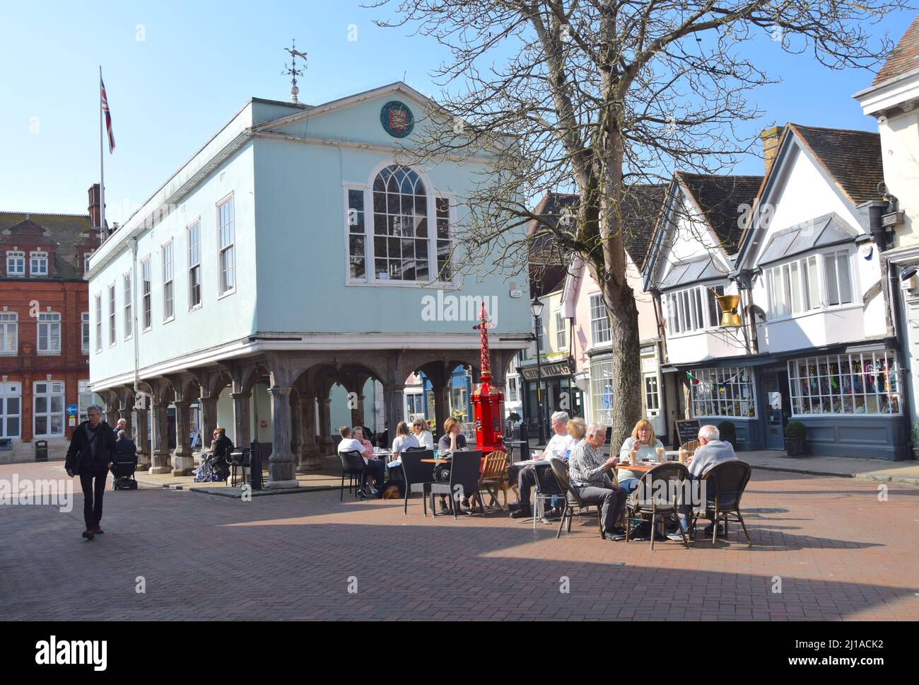 23/03/2022 Faversham UK A peaceful spring day in the picturesque town ...