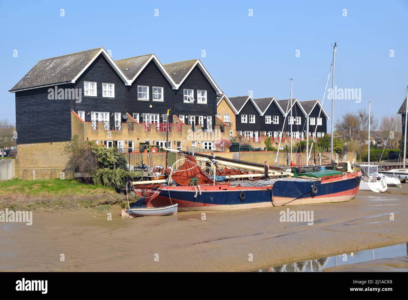 23/03/2022 Faversham UK A peaceful spring day in the picturesque town ...