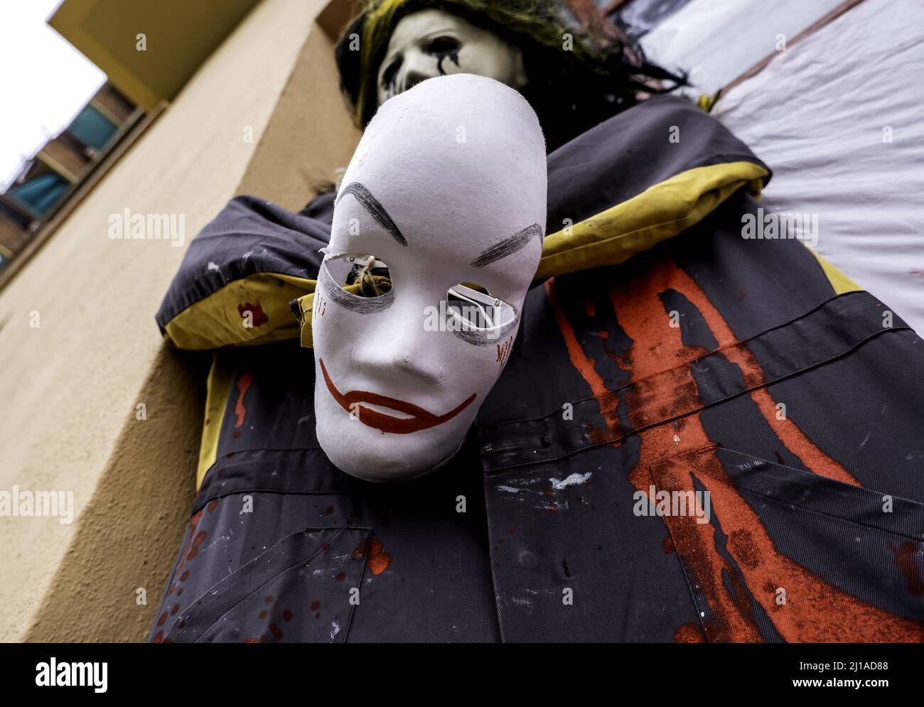 Spooky scary corpse doll, ghost decoration Stock Photo - Alamy
