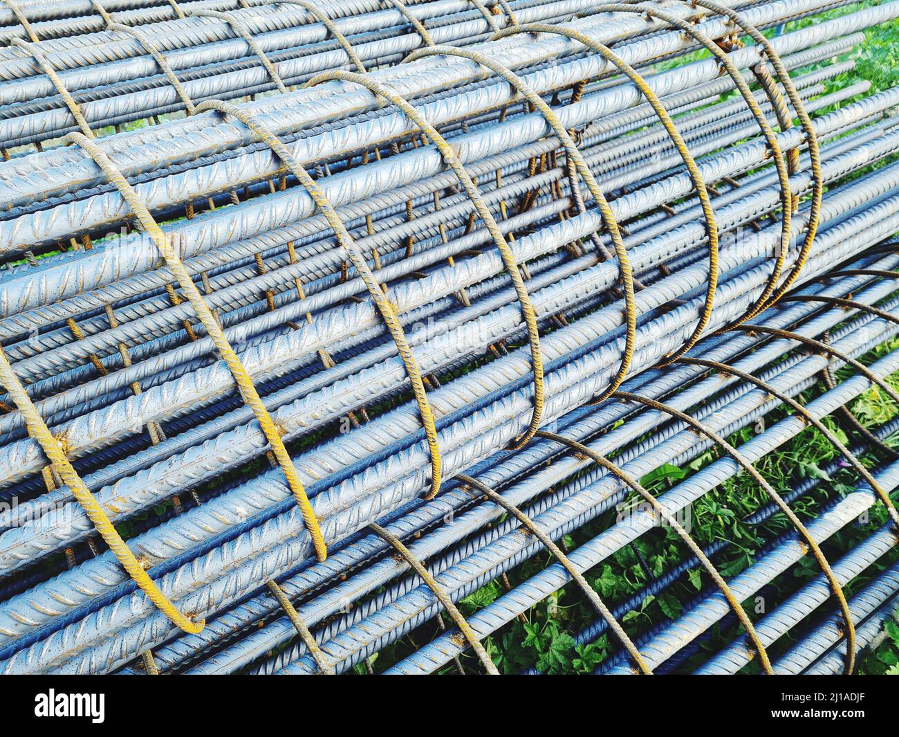 A round iron profile for reinforced concrete Stock Photo - Alamy