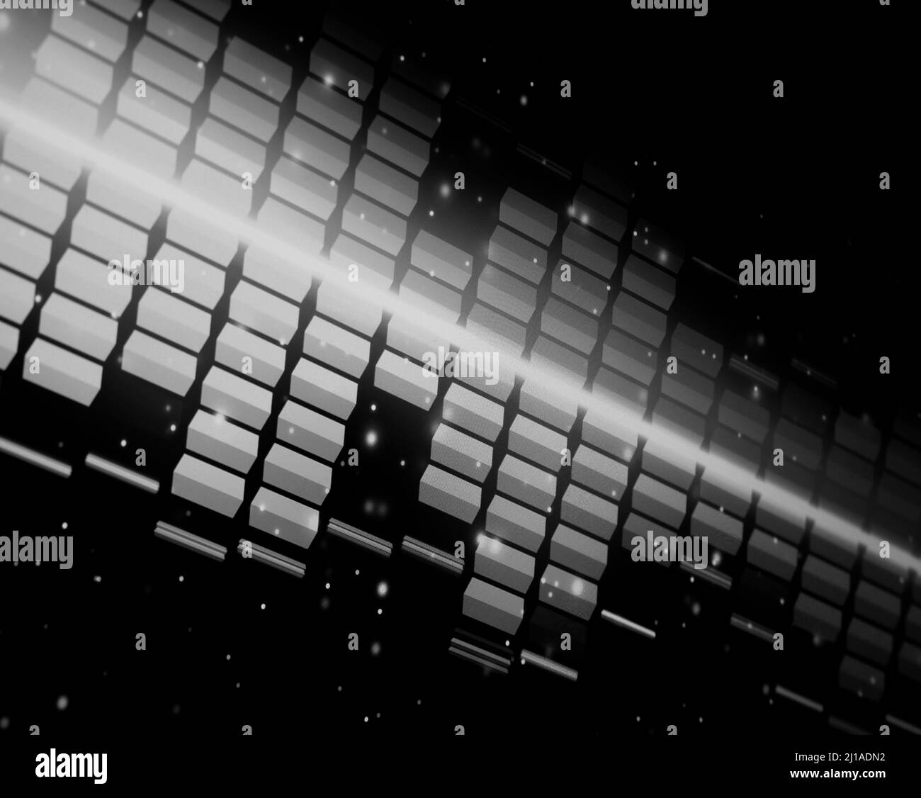 Abstract digital blue color wave Black and White Stock Photos & Images ...