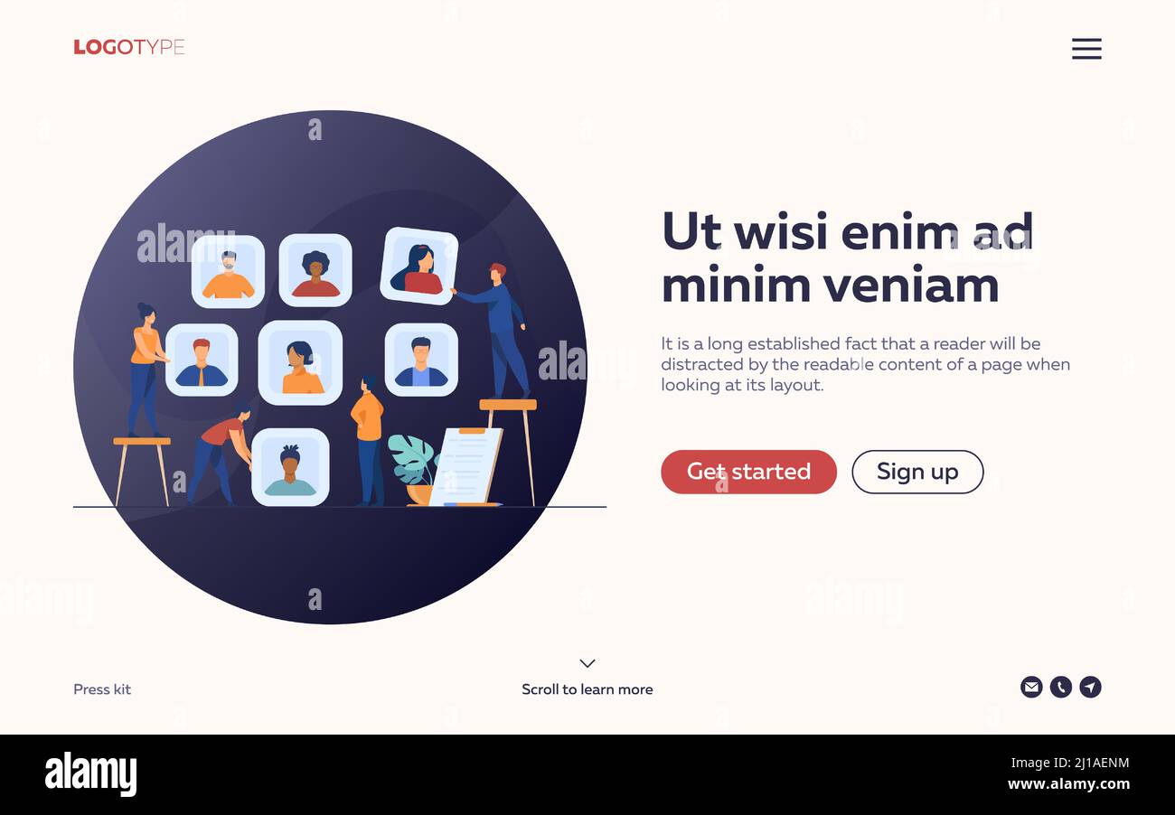 Employers choosing candidates for job interview. HR professionals ...