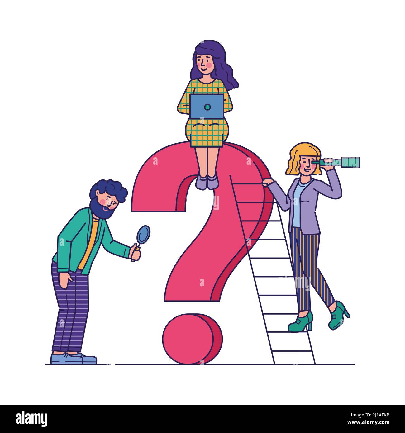 Giant question mark Stock Vector Images - Alamy