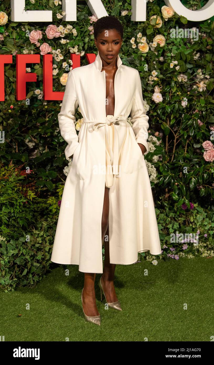 LONDON, ENGLAND - MARCH 22: Eva Apio attends the World Premiere of ...