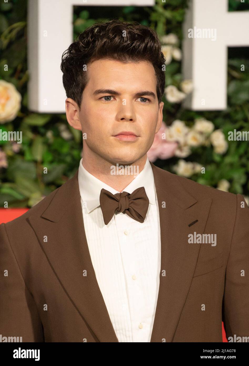 LONDON, ENGLAND - MARCH 22: Luke Newton attends the World Premiere of ...