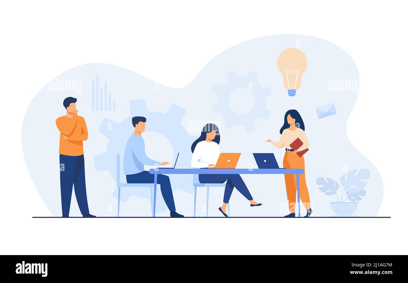 Sharing Ideas Cartoon