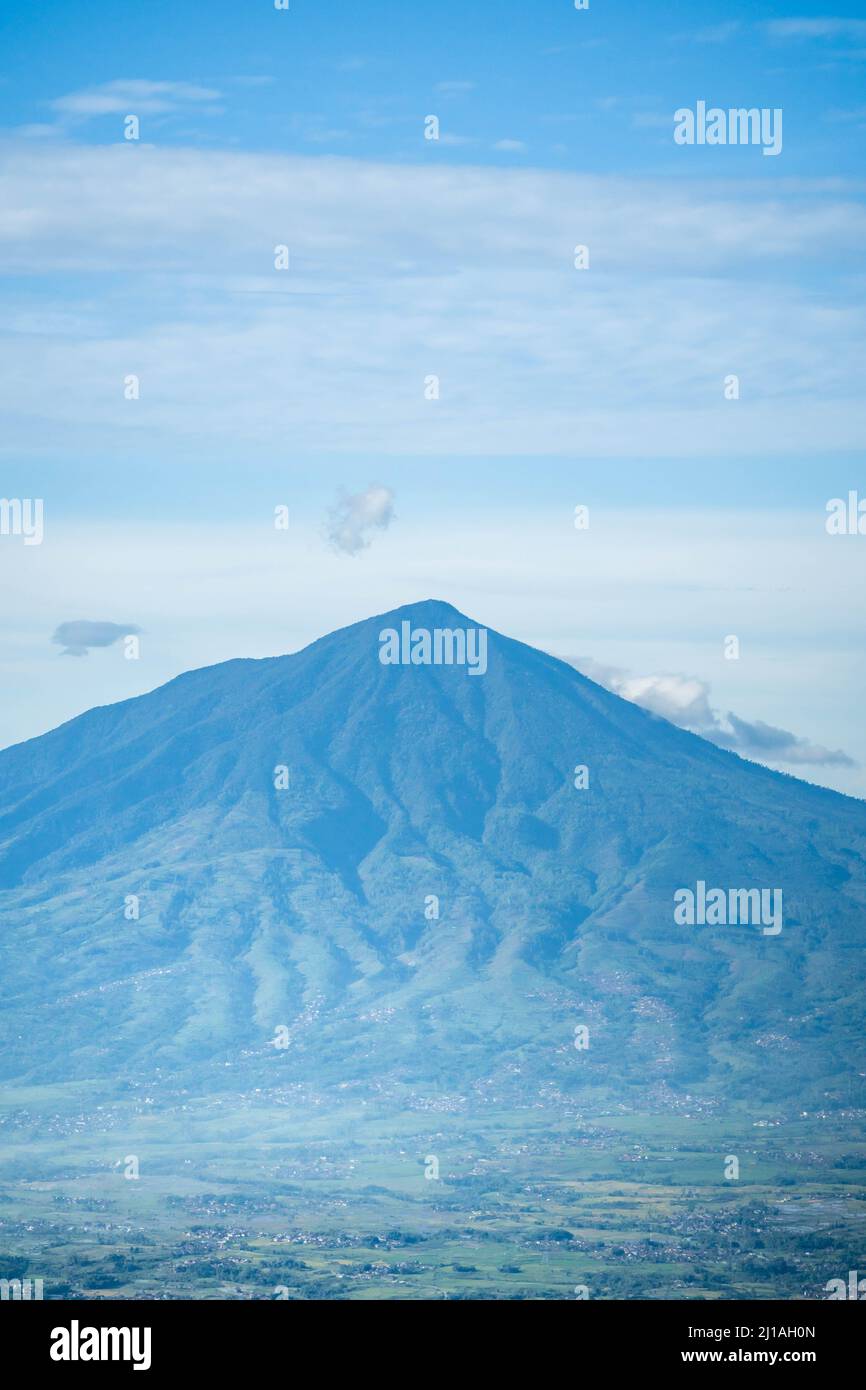 The natural scenery of mountains in Indonesia Stock Photo - Alamy