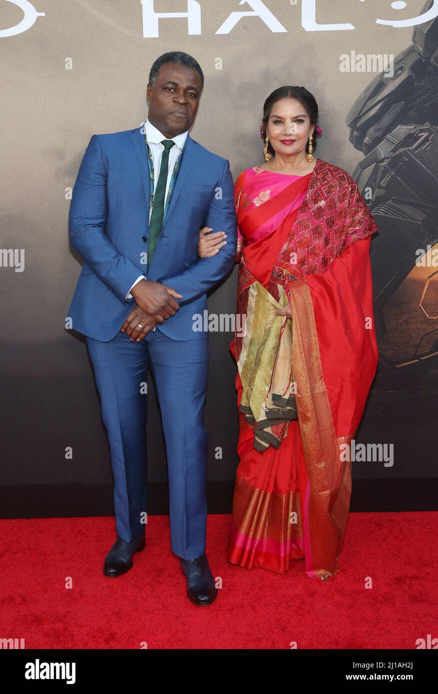 Los Angeles, Ca. 23rd Mar, 2022. Danny Sapani, Shabana Azmi, at the ...