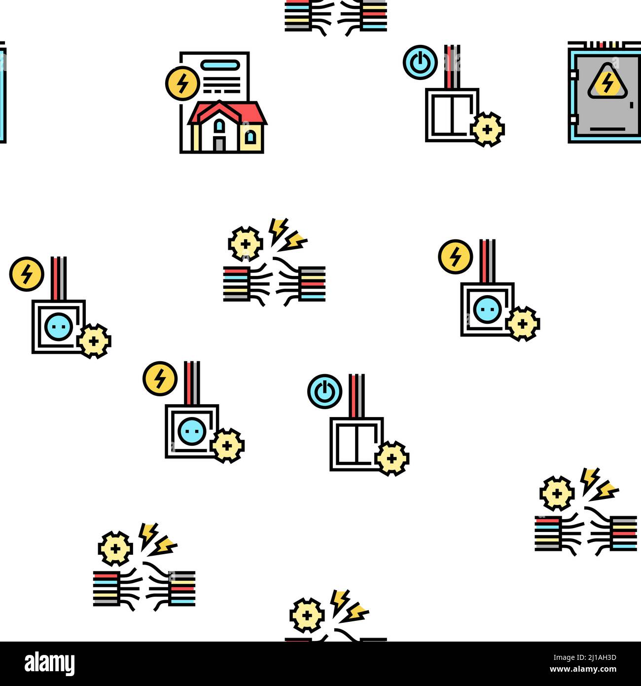 Electrical Installation Tool Icons Set Vector Stock Vector Image & Art ...