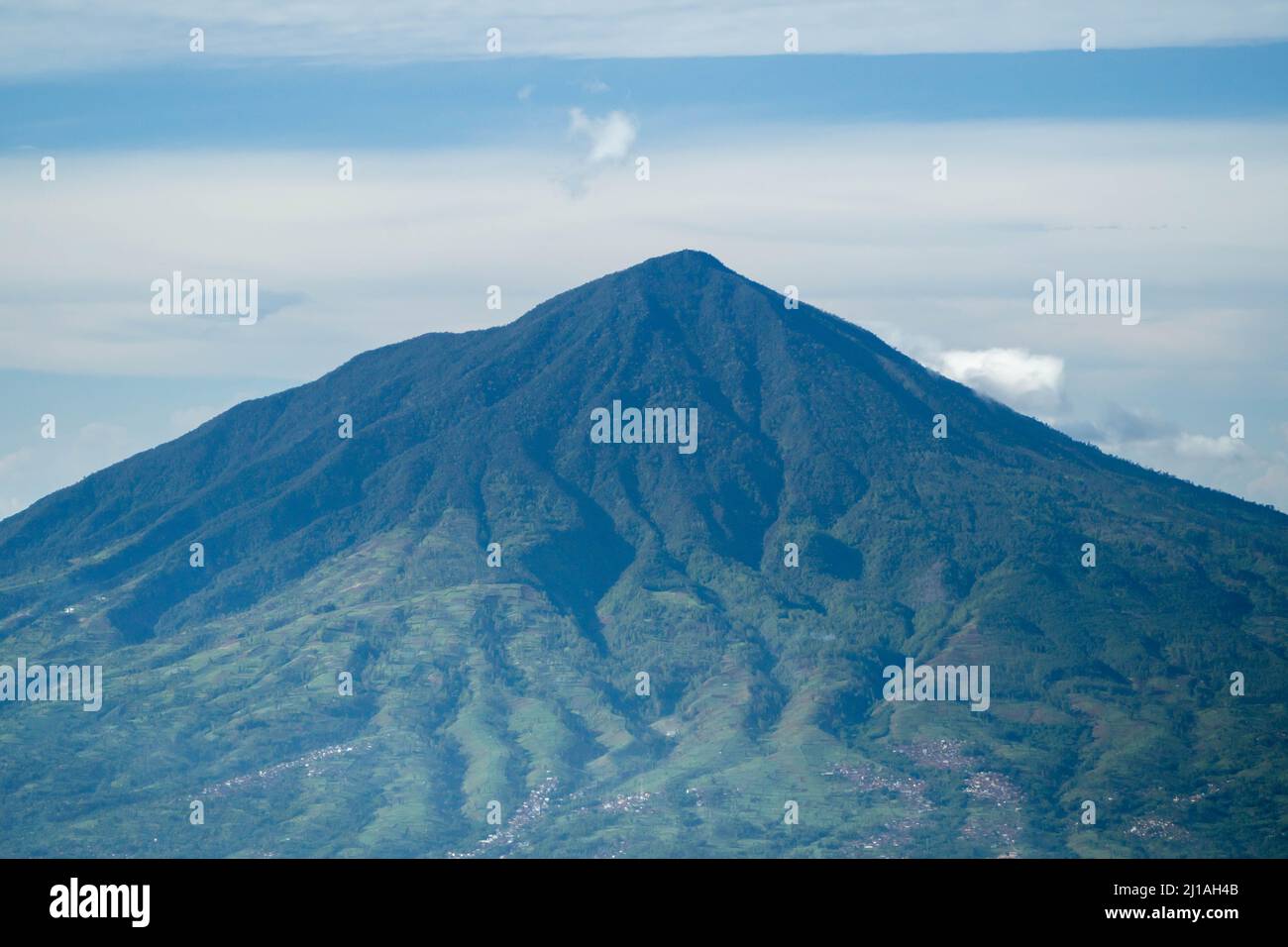 The natural scenery of mountains in Indonesia Stock Photo - Alamy
