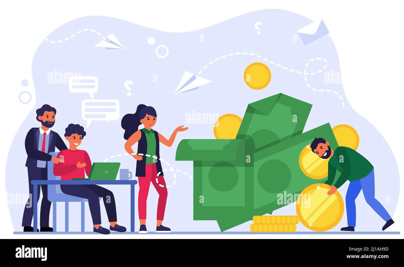 Manager colleague happy positive Stock Vector Images - Alamy