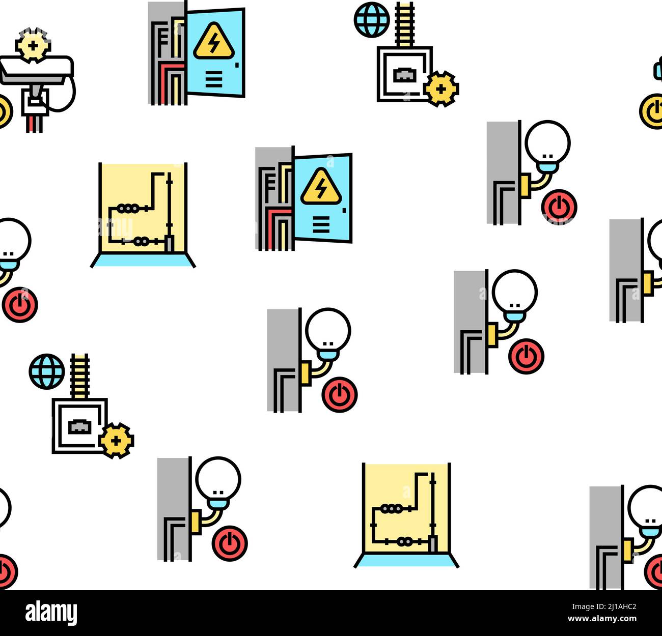 Electrical Installation Tool Icons Set Vector Stock Vector Image & Art ...