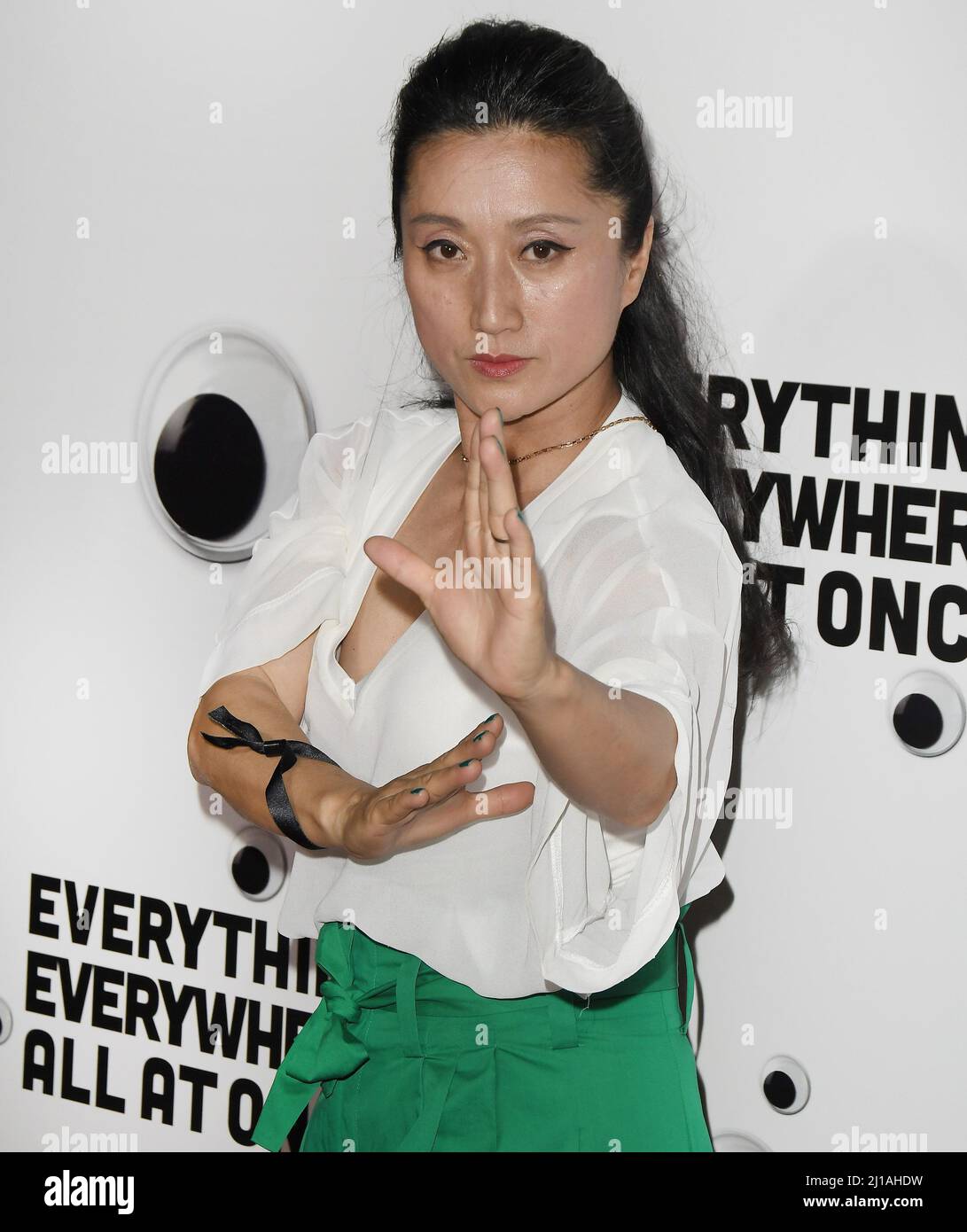 Los Angeles, USA. 23rd Mar, 2022. Li Jing arrives at the EVERYTHING ...