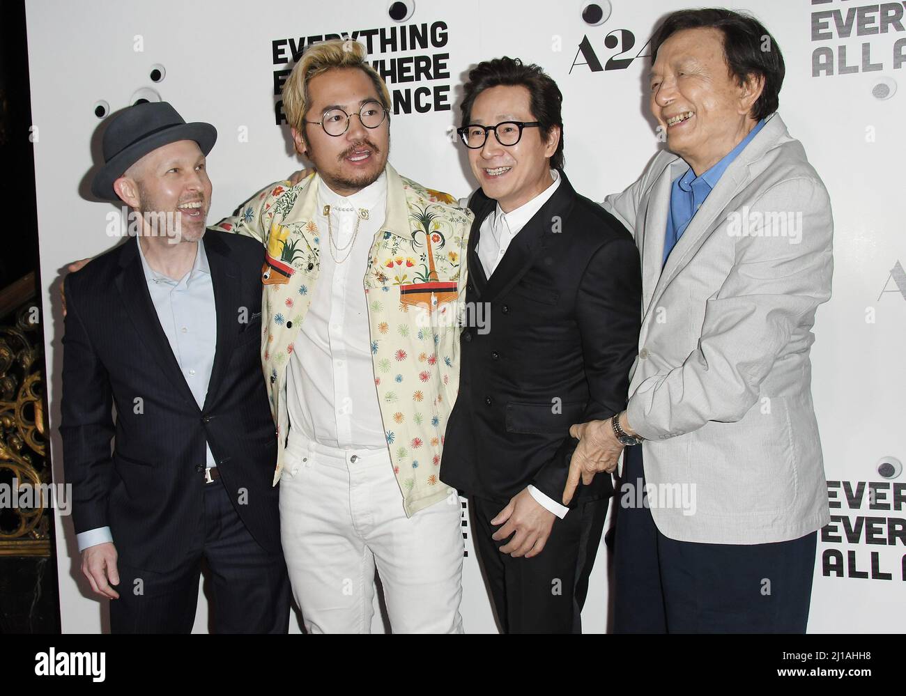Los Angeles, USA. 23rd Mar, 2022. (L-R) Jeff Cohen, Daniel Kwan, Ke Huy Quan and James Hong at ...