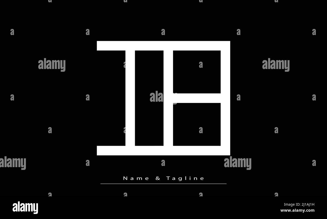 Alphabet letters Initials Monogram logo IB , BI Stock Vector Image ...