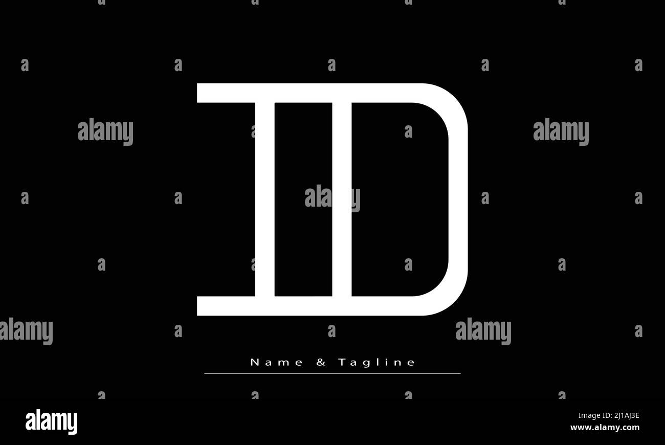 Alphabet letters Initials Monogram logo ID , DI Stock Vector Image ...