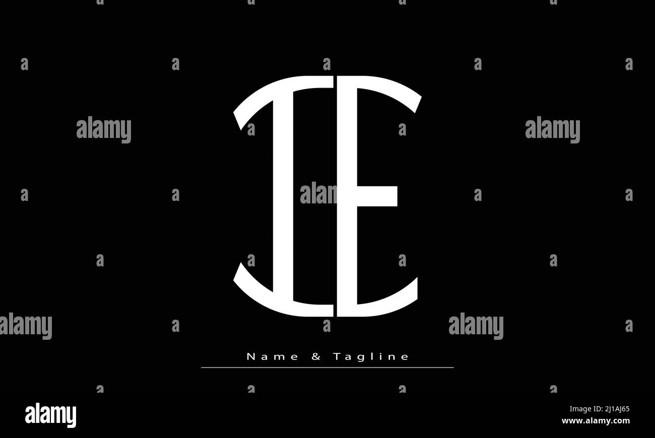 Alphabet letters Initials Monogram logo IE , EI Stock Vector Image & Art - Alamy