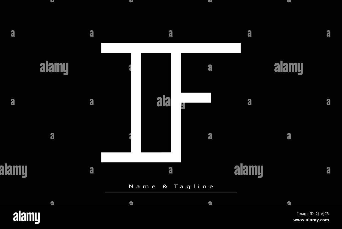 Alphabet letters Initials Monogram logo IF , FI Stock Vector Image ...