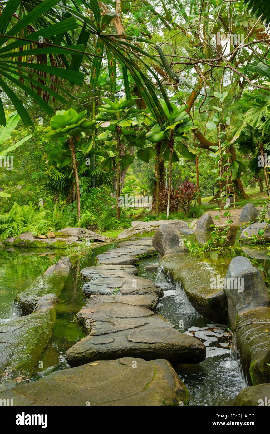 The Waterfall at Taman Botani Perdana (Botanical Gardens) Kuala Lumpur ...