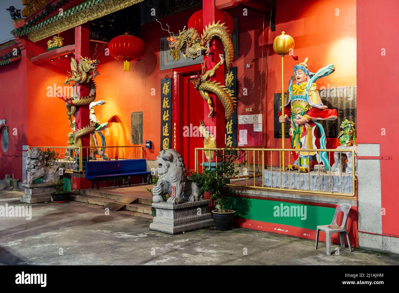 Guan Di Chinese Temple, Jalan Tun HS Lee, Kuala Lumpur, Taken at Night ...