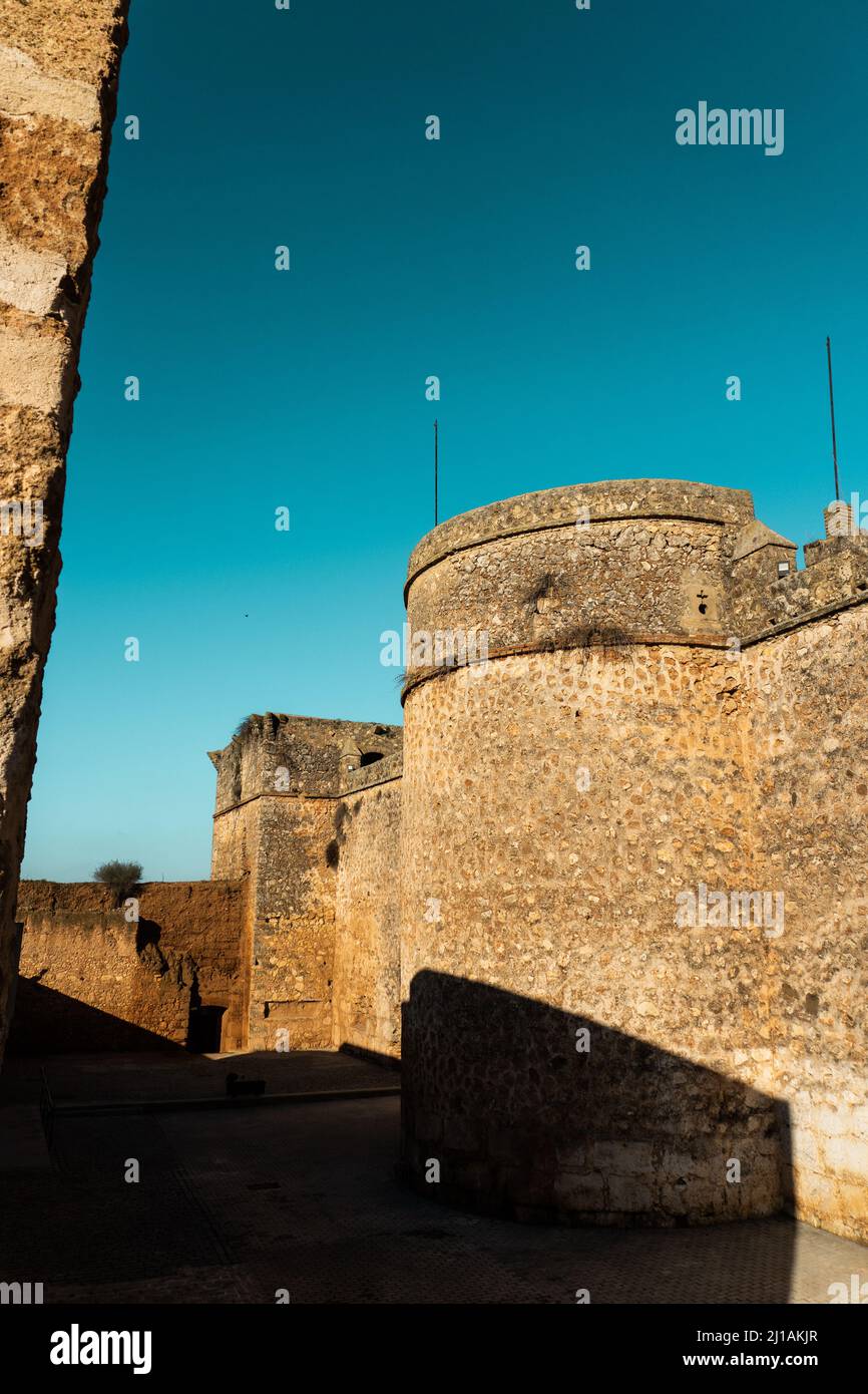 A vertical shot of the Niebla Castle in Spain Stock Photo - Alamy