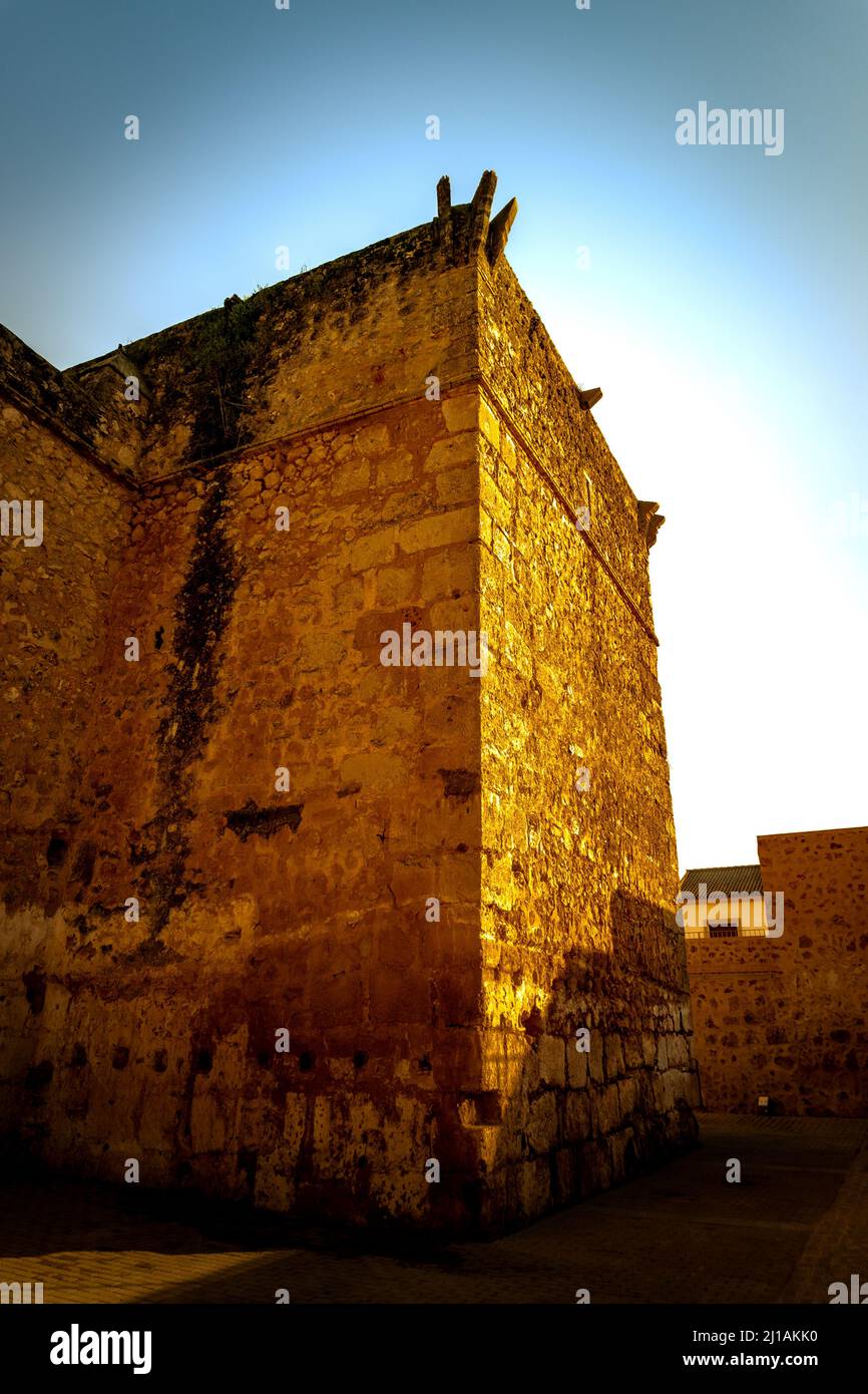 A vertical shot of the Niebla Castle in Spain Stock Photo - Alamy