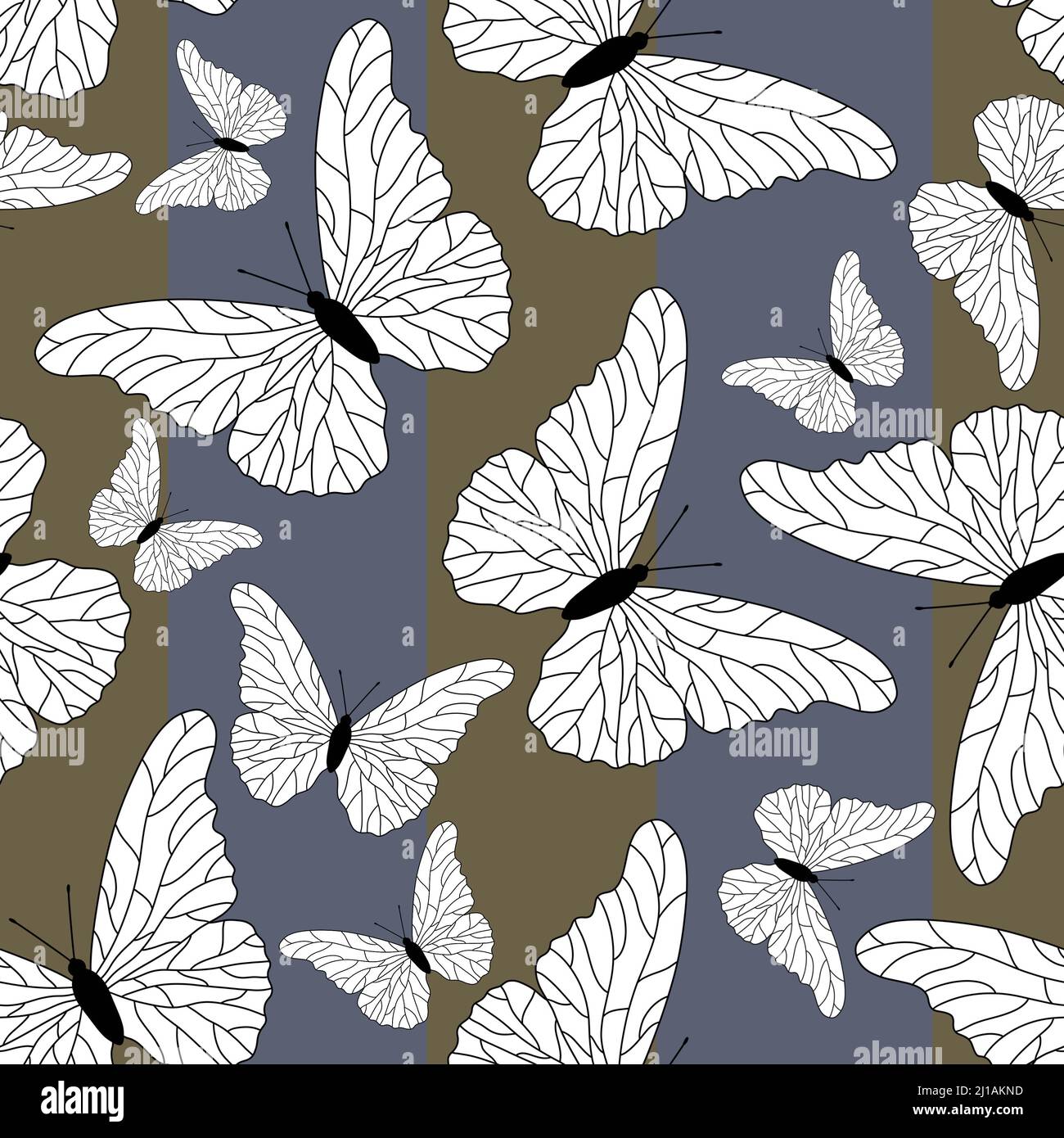 Seamless butterfly pattern for fabrics and textiles and packaging and ...
