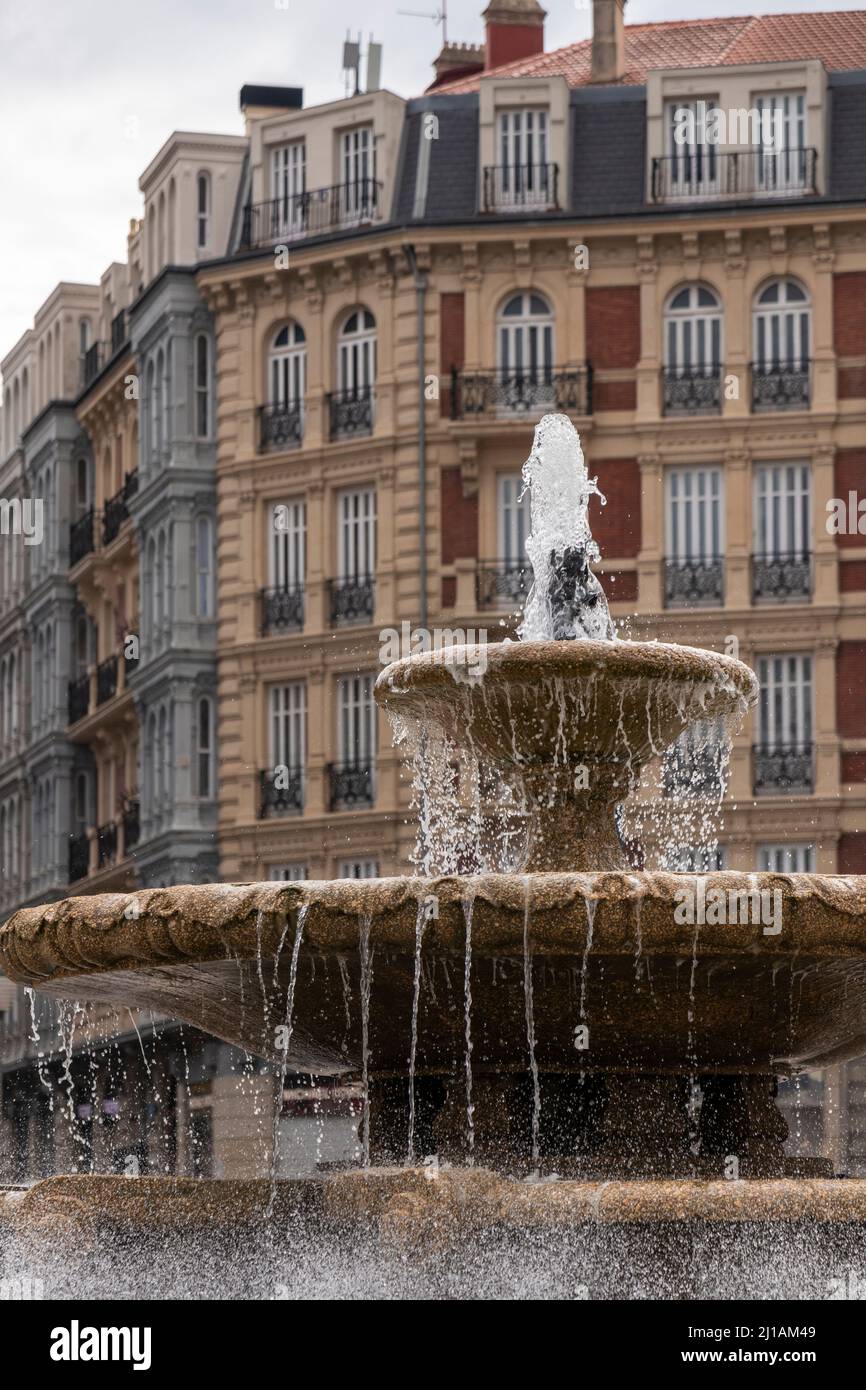 fountain in bilbao in the north of spain in the basque country Stock ...